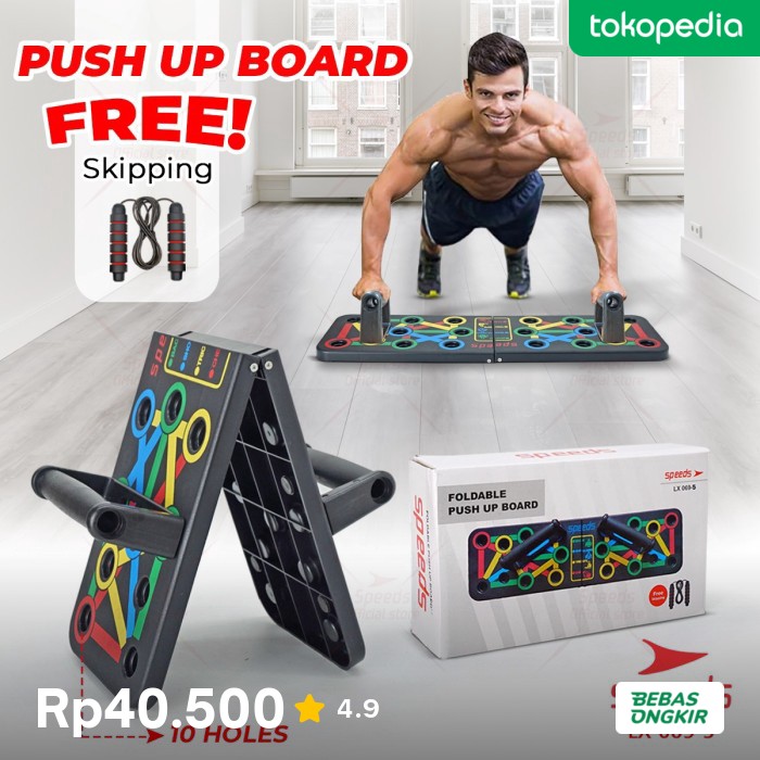 SPEEDS Push Up Board Push Up Stand Alat Fitness Alat Push Up 069-5 ...
