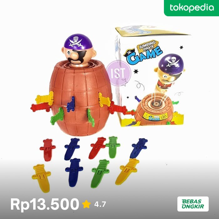 Jumping PIrate Game Pirates Roulette Family Game No.YF555 - Rp13.500
