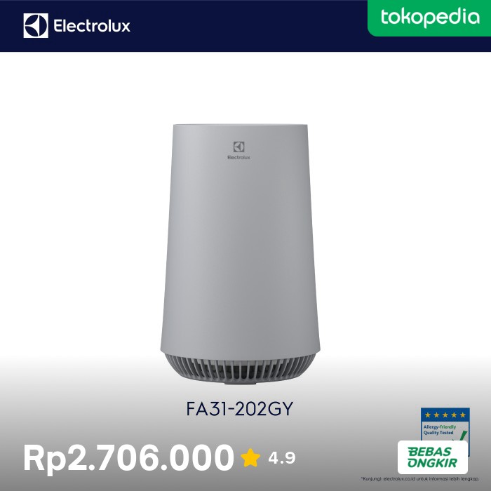 Air Purifier Electrolux FA31-202GY - Rp2.706.000