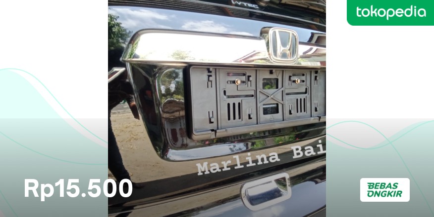 Tatakan Plat Nomor Mobil Dudukan Untuk Plat Ukuran 46cm Standar - Rp15.500