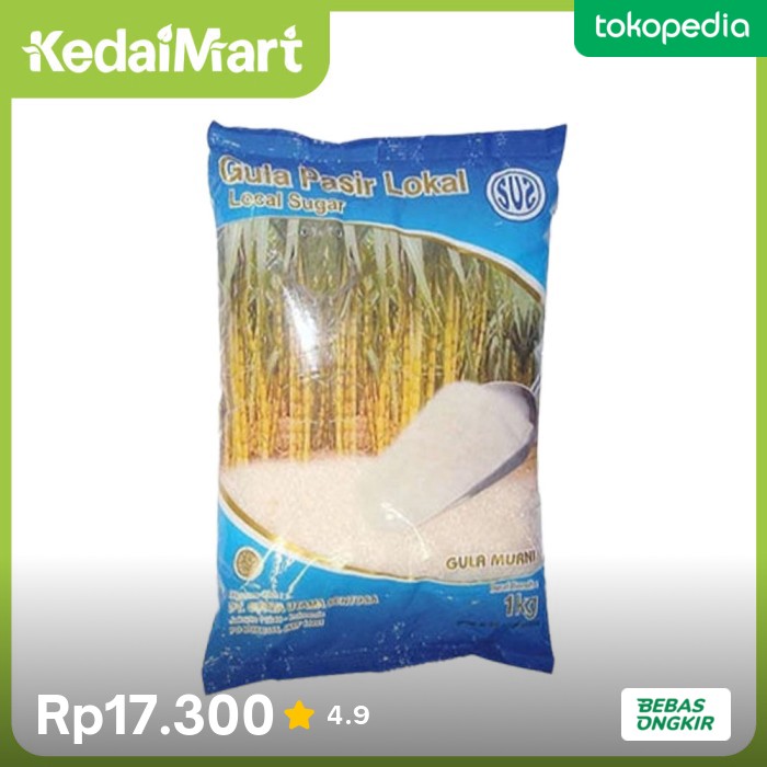 Gula Pasir Lokal SUS 1 Kg - Rp17.300