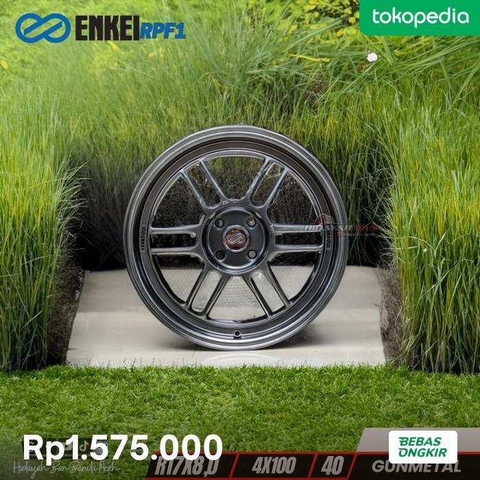 JF RPF1 RING 17×8 H 4×100 ET 40 WARNA ETITAN BEST FOR JAZZ - Rp1.575.000