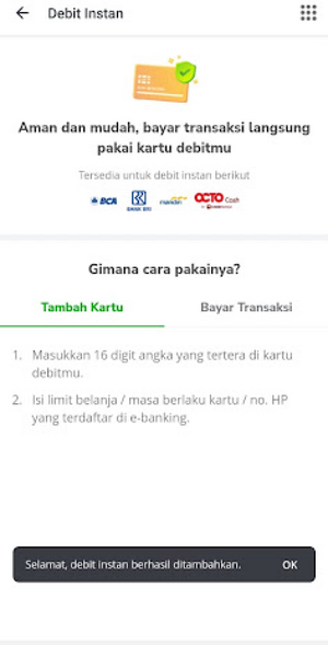 Cara Bayar dan Menambahkan Kartu Debit Instan/Direct Debit BRI ...