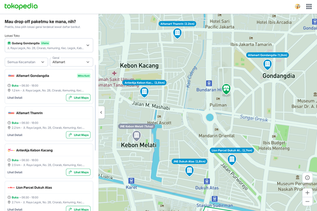 Drop Off Kurir Rekomendasi | Tokopedia Care