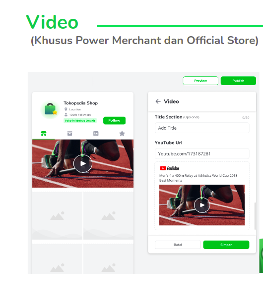 Jenis Tampilan Toko dan Banner | Tokopedia Care