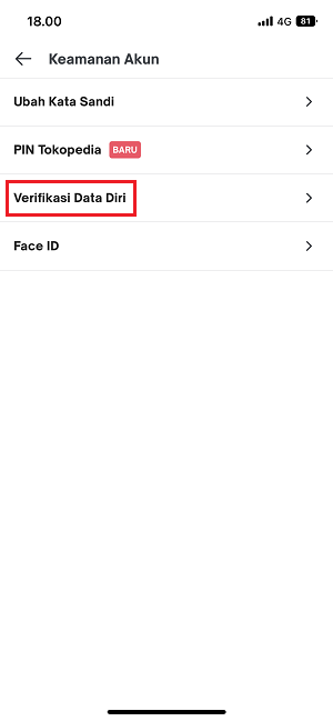 Data Diri Belum Terverifikasi | Tokopedia Care