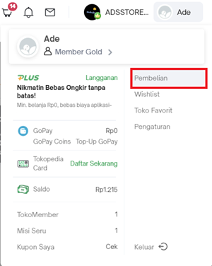 Tidak Dapat Cek Status Pemesanan | Tokopedia Care
