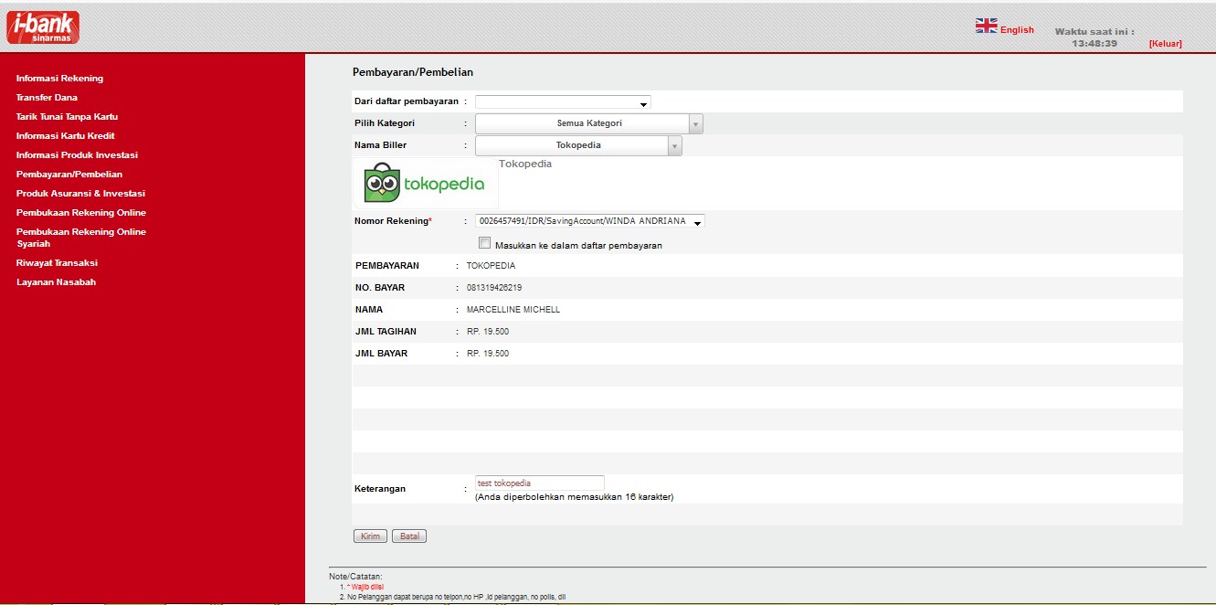 Pembayaran dengan Sinarmas Virtual Account | Tokopedia Care