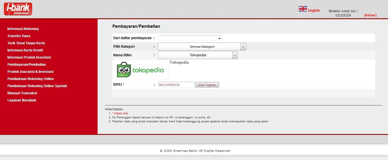 Pembayaran dengan Sinarmas Virtual Account | Tokopedia Care
