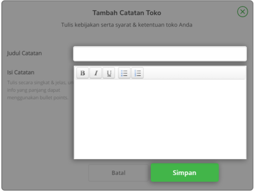 Bagaimana Cara Menambah dan Mengubah Catatan Toko? | Tokopedia Care