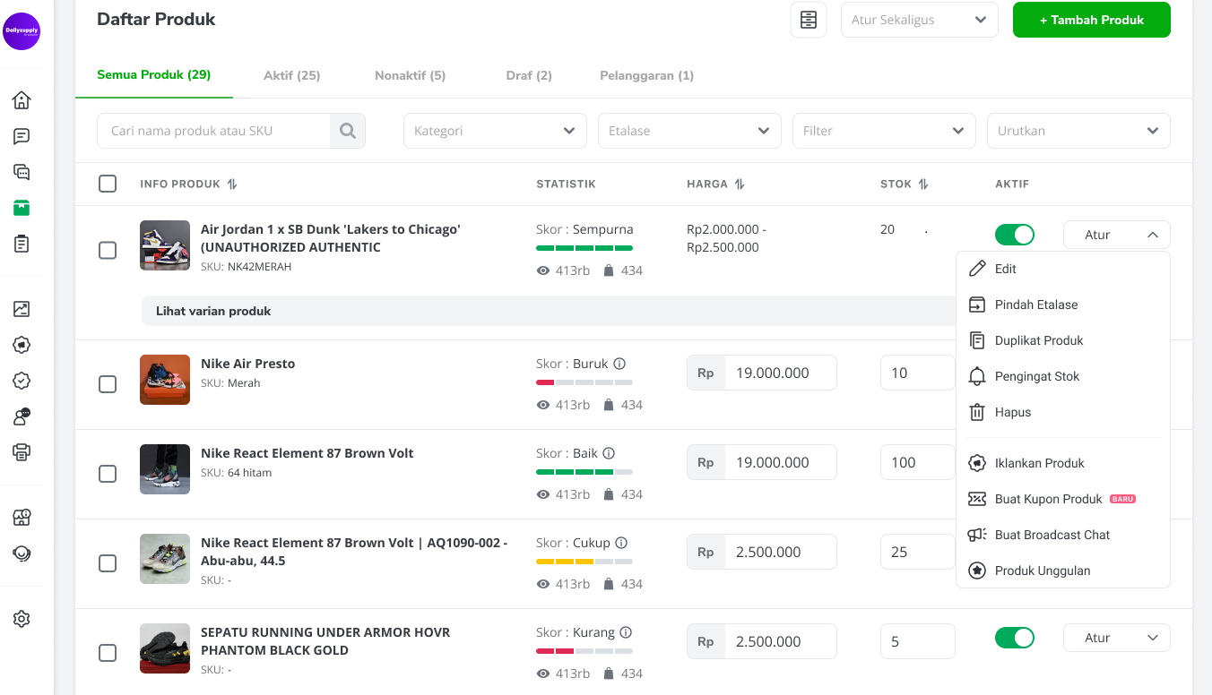 Cara Atur Stok Produk Lebih Cepat | Tokopedia Care